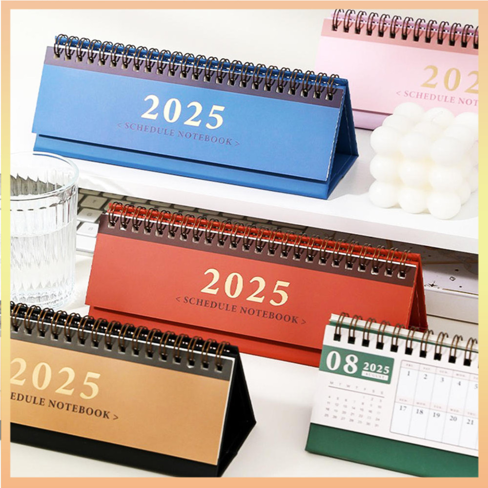 Desk Standing Calendar 2025 Desktop Small Monthly Planner Table Office ...