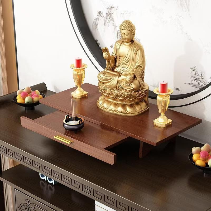 Altar Buddha Shrine Base Heightening God of Wealth Display Small Altar ...