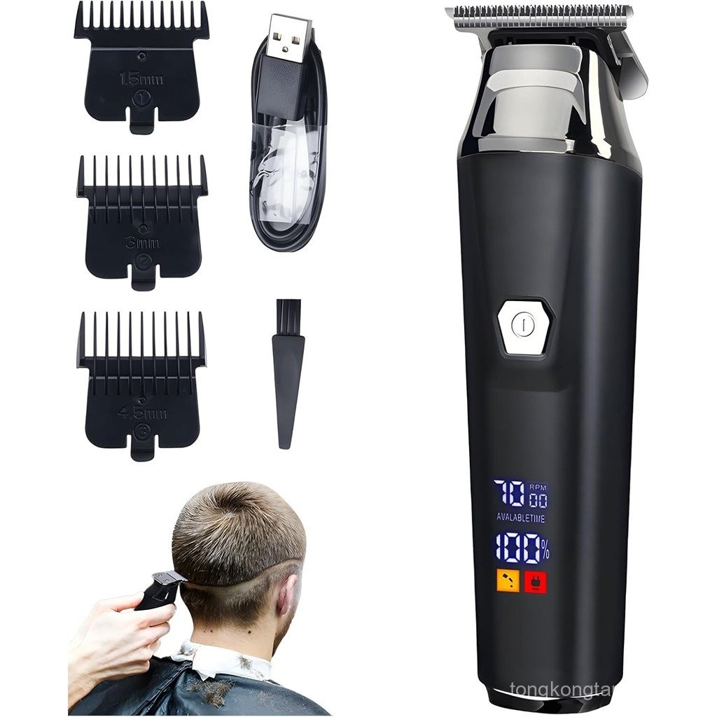 Household Digital Display Professional Electric Hair Clipper Set ...