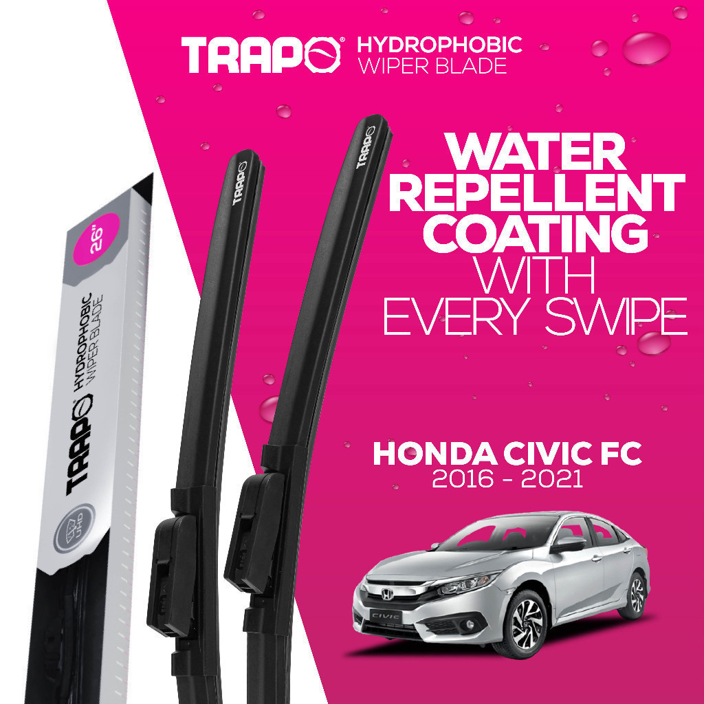 Trapo Hydrophobic Car Wiper Blade Honda Civic FC (2016 -2021) | Shopee ...