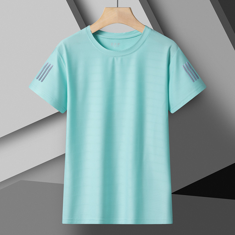 [M-5XL] Quick drying T-shirt Women's model Ice Silk Cool Summer Round ...