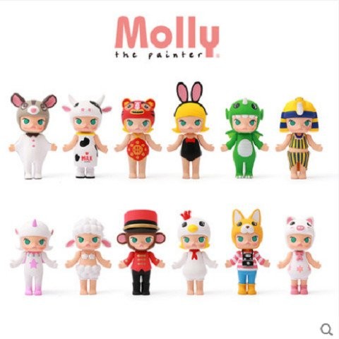 Pop mart MOLLY Twelve Zodiac Series Jasmine Blind Box Rabbit Tiger ...
