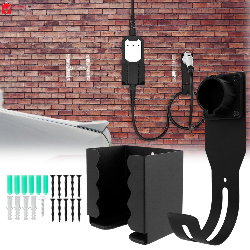 EV Charger Holder with Charging Box Holder Wall Mount EV Charger Cable ...