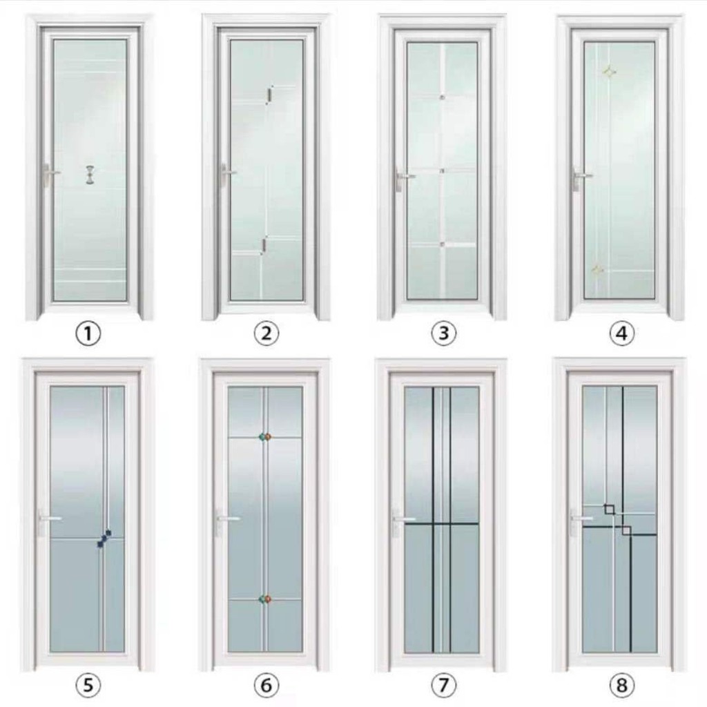 Bathroom Vertical Hinged Door Titanium and Magnesium Aluminum Alloy ...