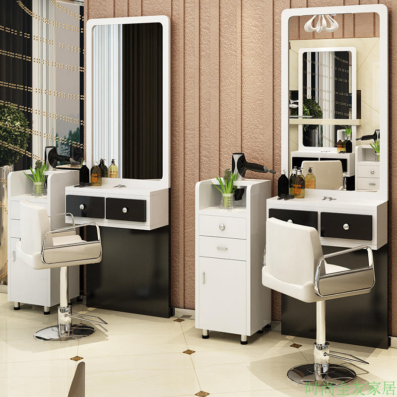 Q-6/New Arrival Salon Mirror Barber Shop Dressing Table Single Double ...