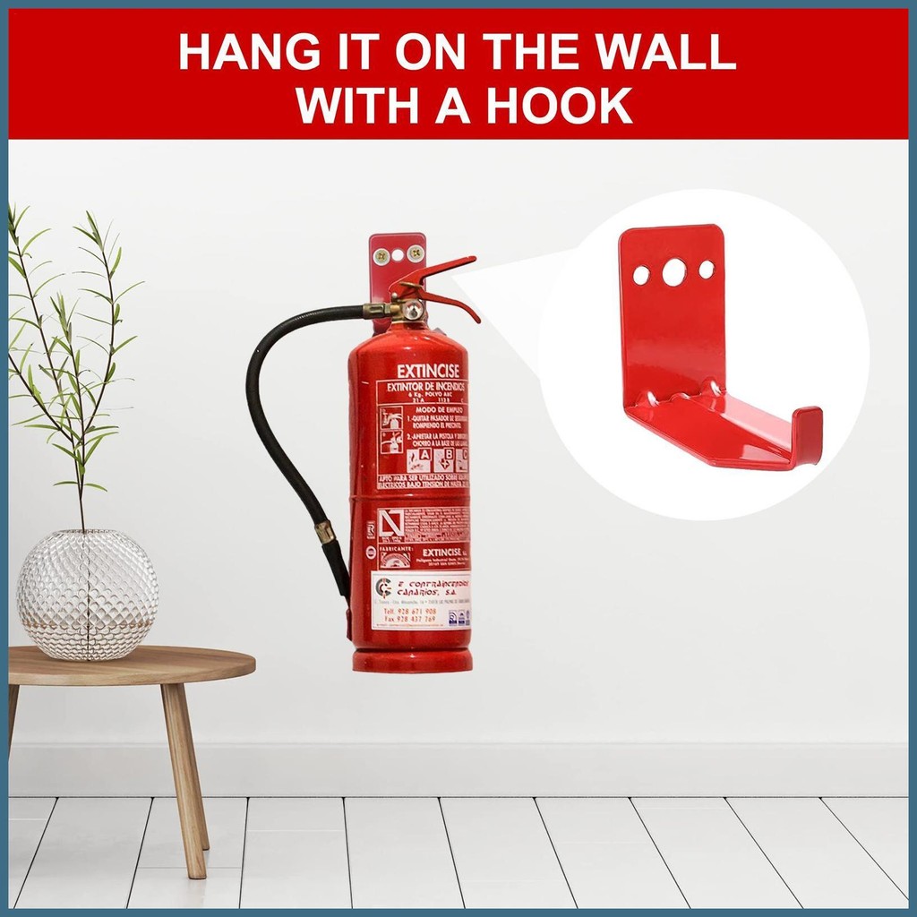 Fire Extinguisher Mount 4X Fire Extinguisher Hooks Metal Fire ...