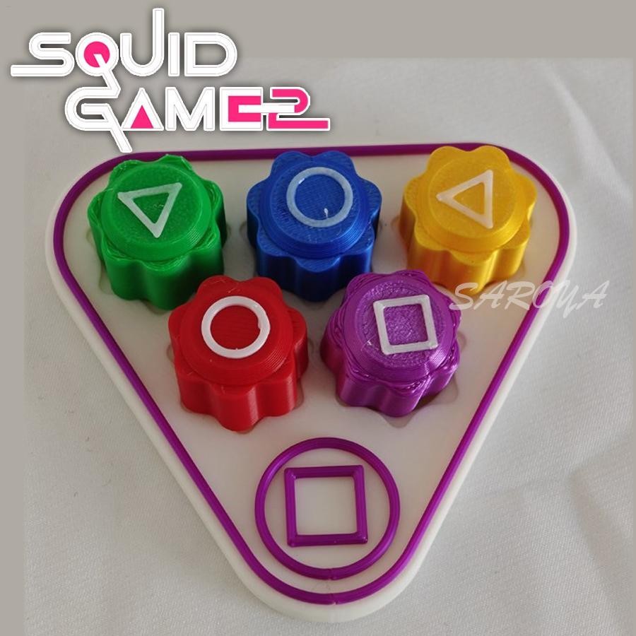 Squid Game 2 Gonggi Stones 3D Printed Traditional Korean Gong-Gi Game ...