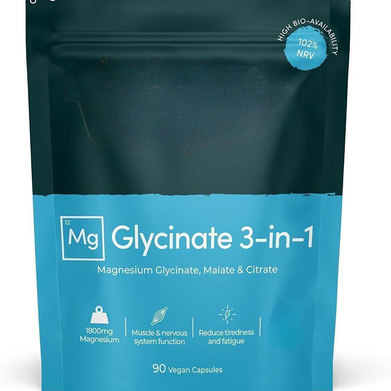 Mg Glycinate 3-in-1 Magnesium Glycinate Improve Muscle & Nervous System Function Reduce ...