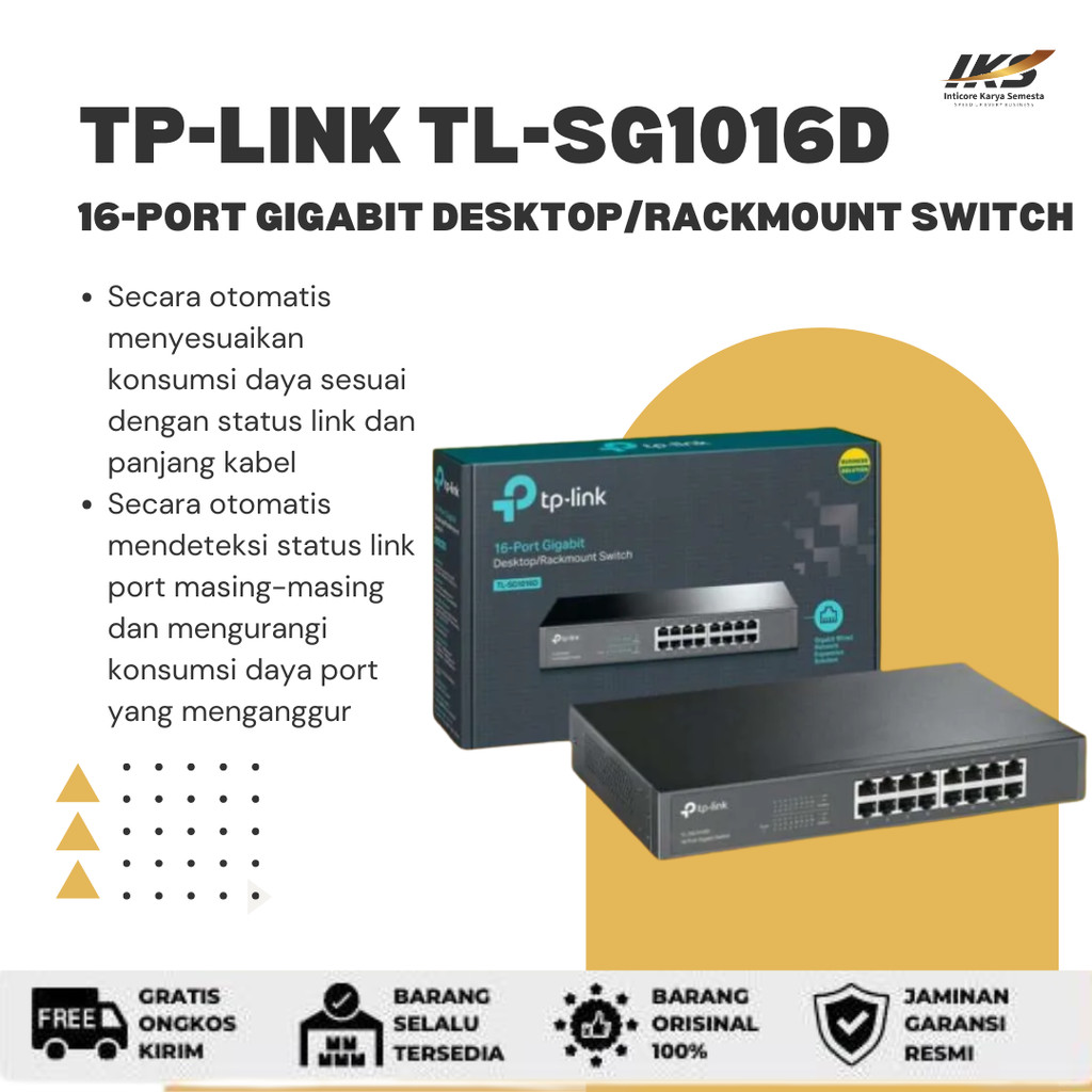 TP-LINK TL-SG1016D 16-Port Gigabit Desktop / Rackmount Switch | Shopee Singapore