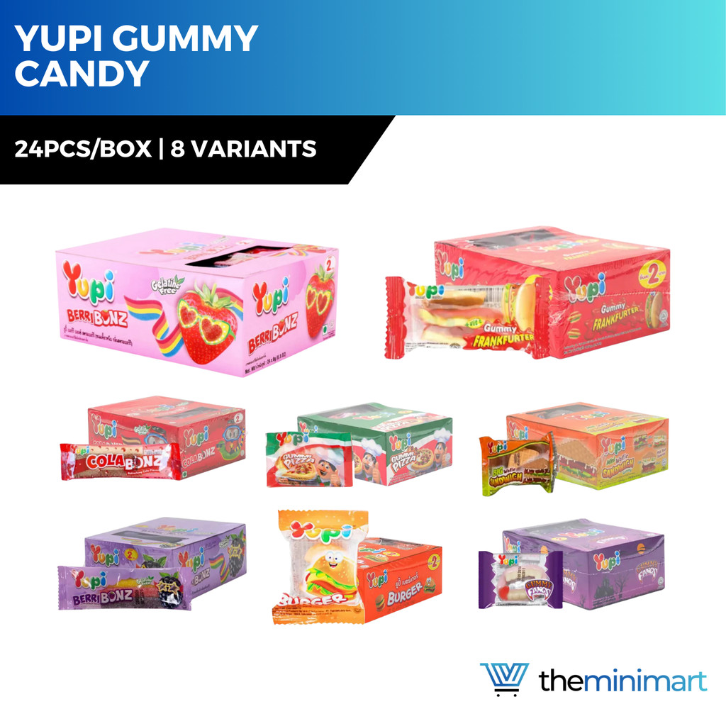 Yupi Gummy Candy 24pcs/box - Fruity, Chewy, Fun Treats for All Ages ...