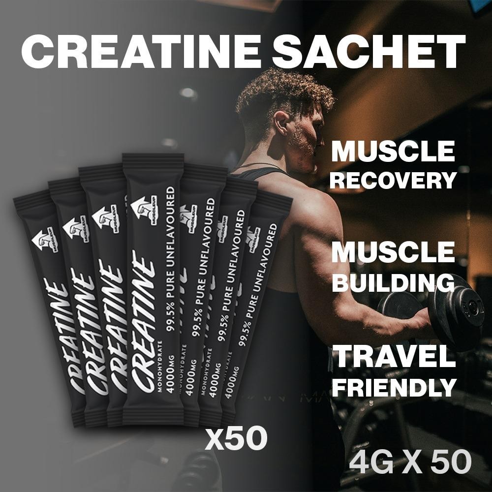 Creatine Monohydrate Powder 4000mg Build Muscle Workout Recovery Lean ...