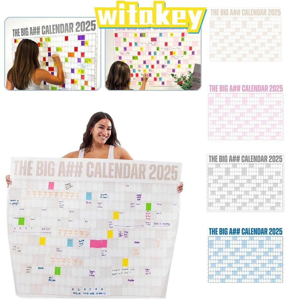 WITAKEY 2025 Planner Sheet, with Pen and Adhesive Sticker Schedule Organizer The Big A# ...