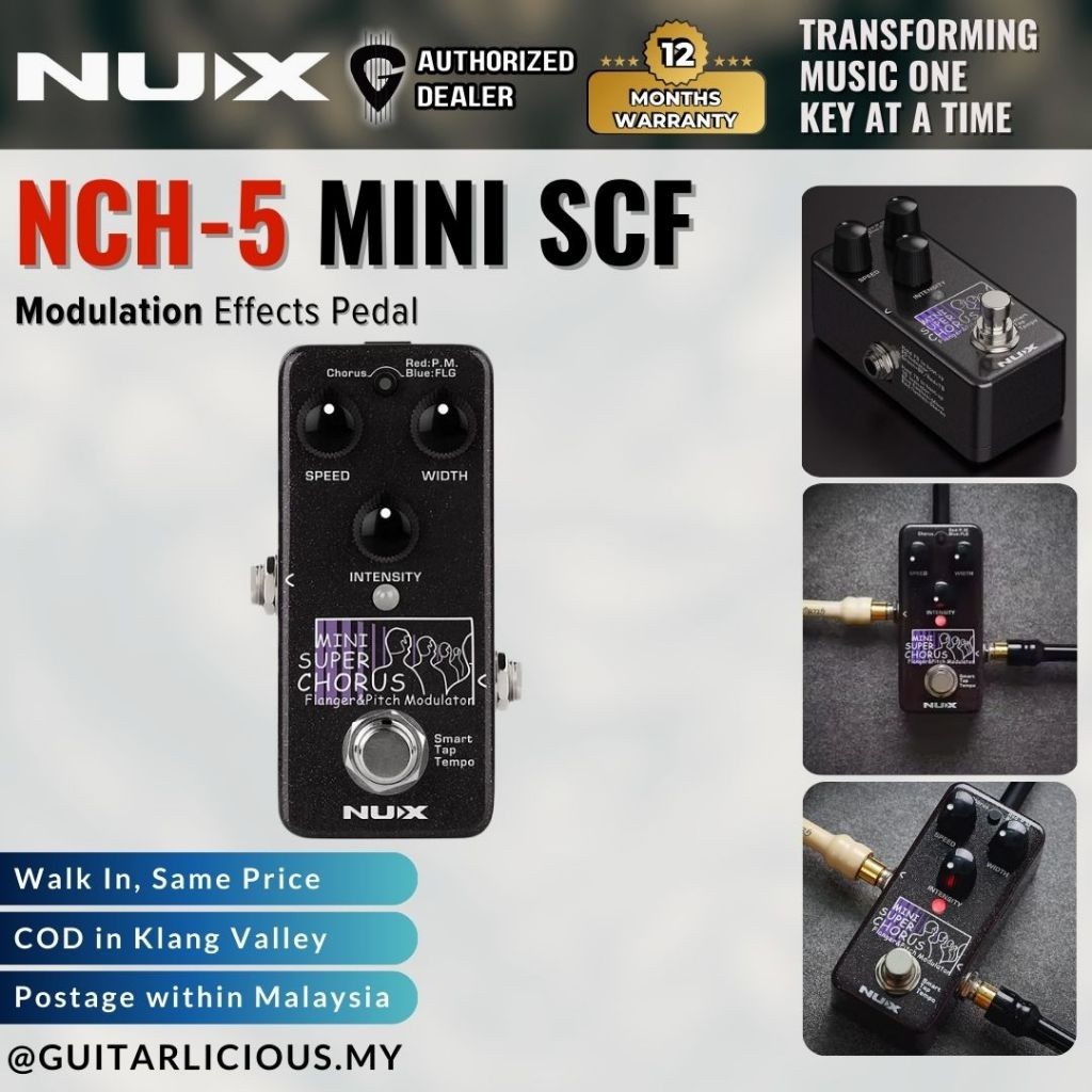 NUX NCH-5 Mini SCF Modulation Effects Pedal ( NCH5 ) | Shopee Singapore