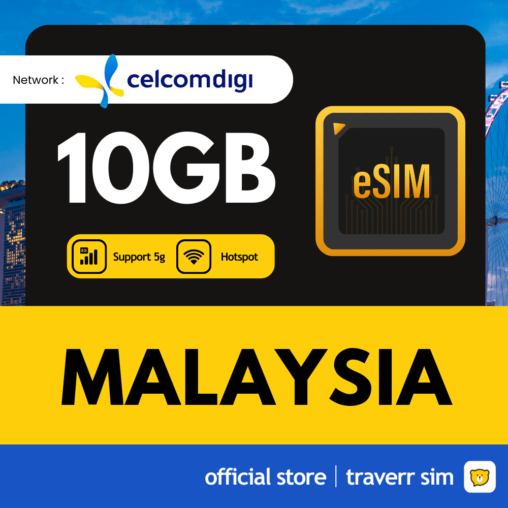 【Malaysia eSIM】【Max 10GB】【 Hostpot】【Digi + Celcom】马来西亚 Travel eSIM | Shopee Singapore