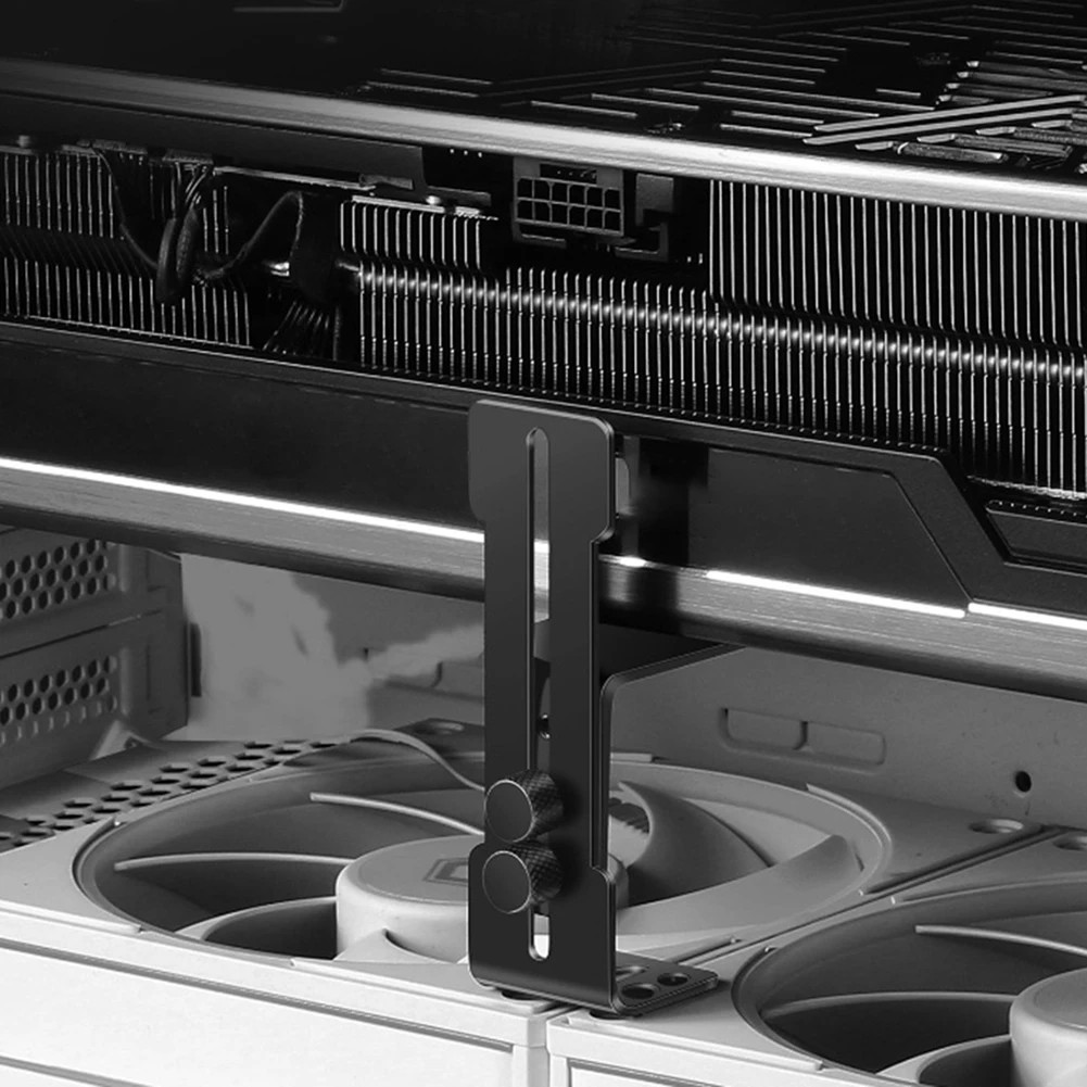 12cm Case Fan Position Stainless Steel Computer Graphics Card Holder ...