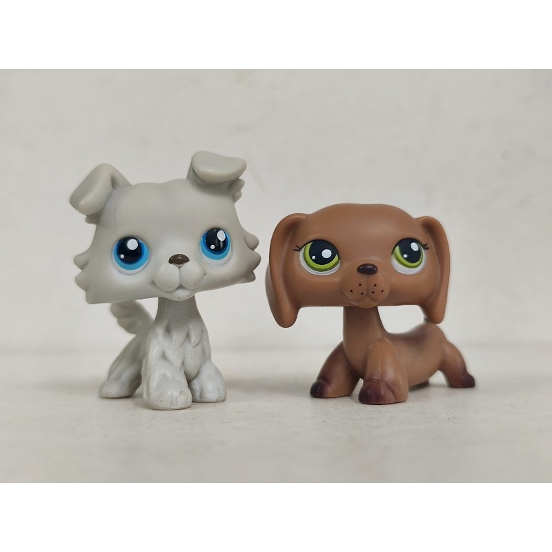 2pcs/lot LPS Toys Littlest Pet Shop Dog #363#139 Animal Figures ...