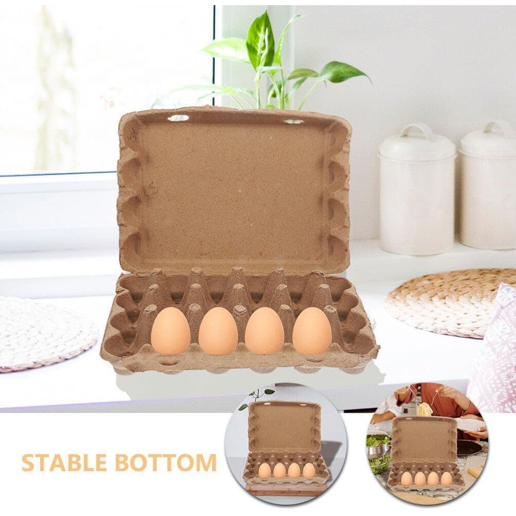 Alipis Paper Pulp Egg Cartons 24 Egg Containers Egg Tray Holder Egg ...
