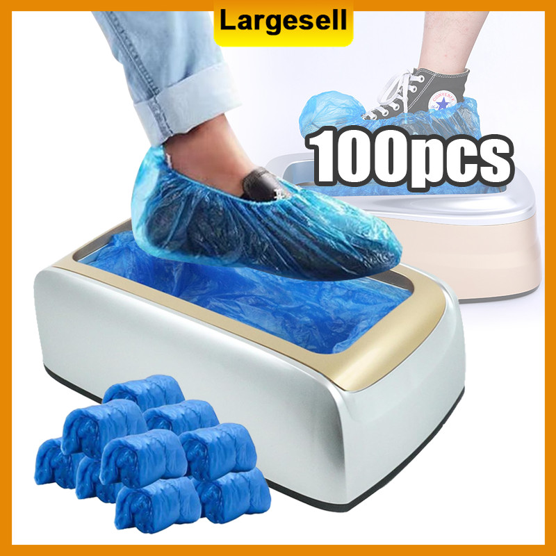 100Pcs Automatic Shoes Cover Dispenser Shoe Cover T Clip Anti Dust Shoe ...