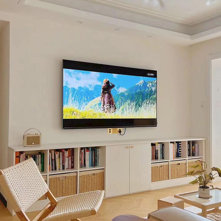 [SG Sales] Solid Wood TV Cabinet Locking TV Cabinet Floor-standing High ...