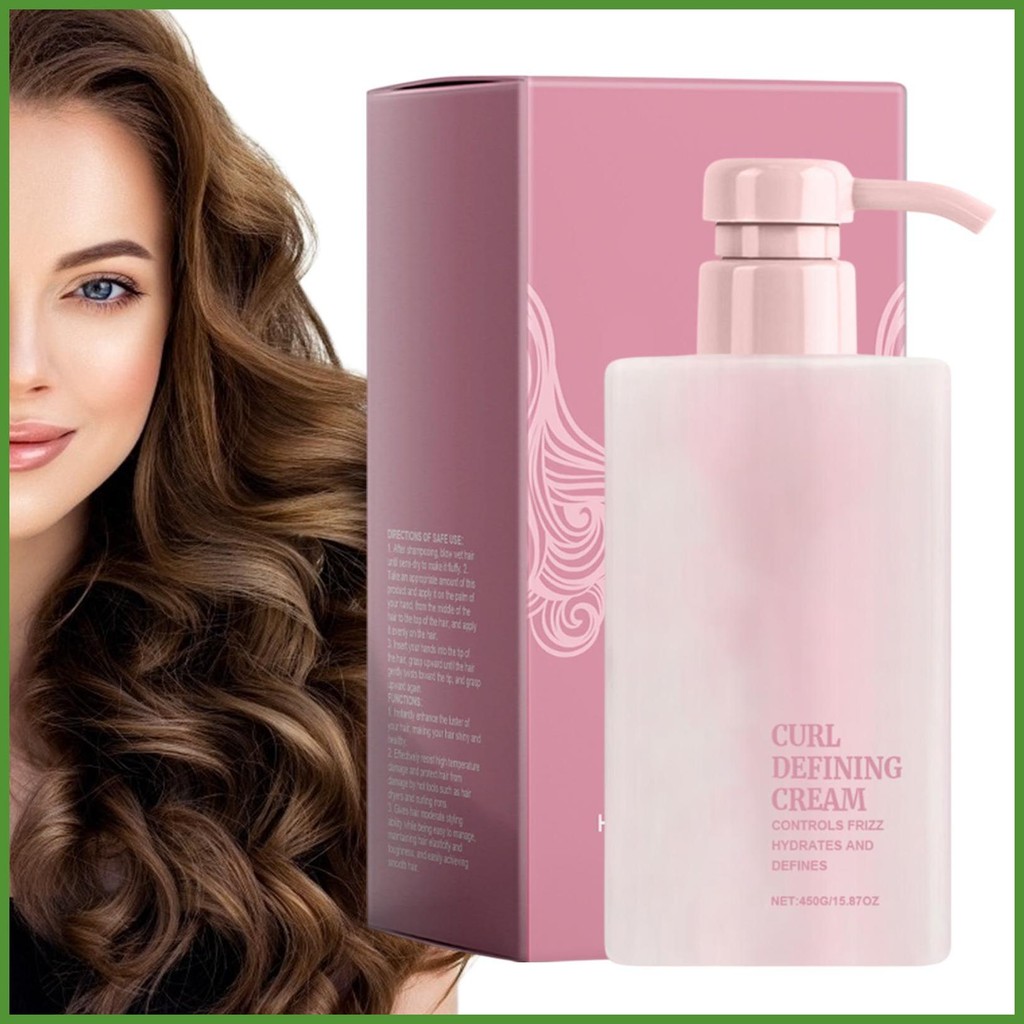 Defining Curl Cream 450ml Styling Cream Hair Curl Cream Natural Curling ...