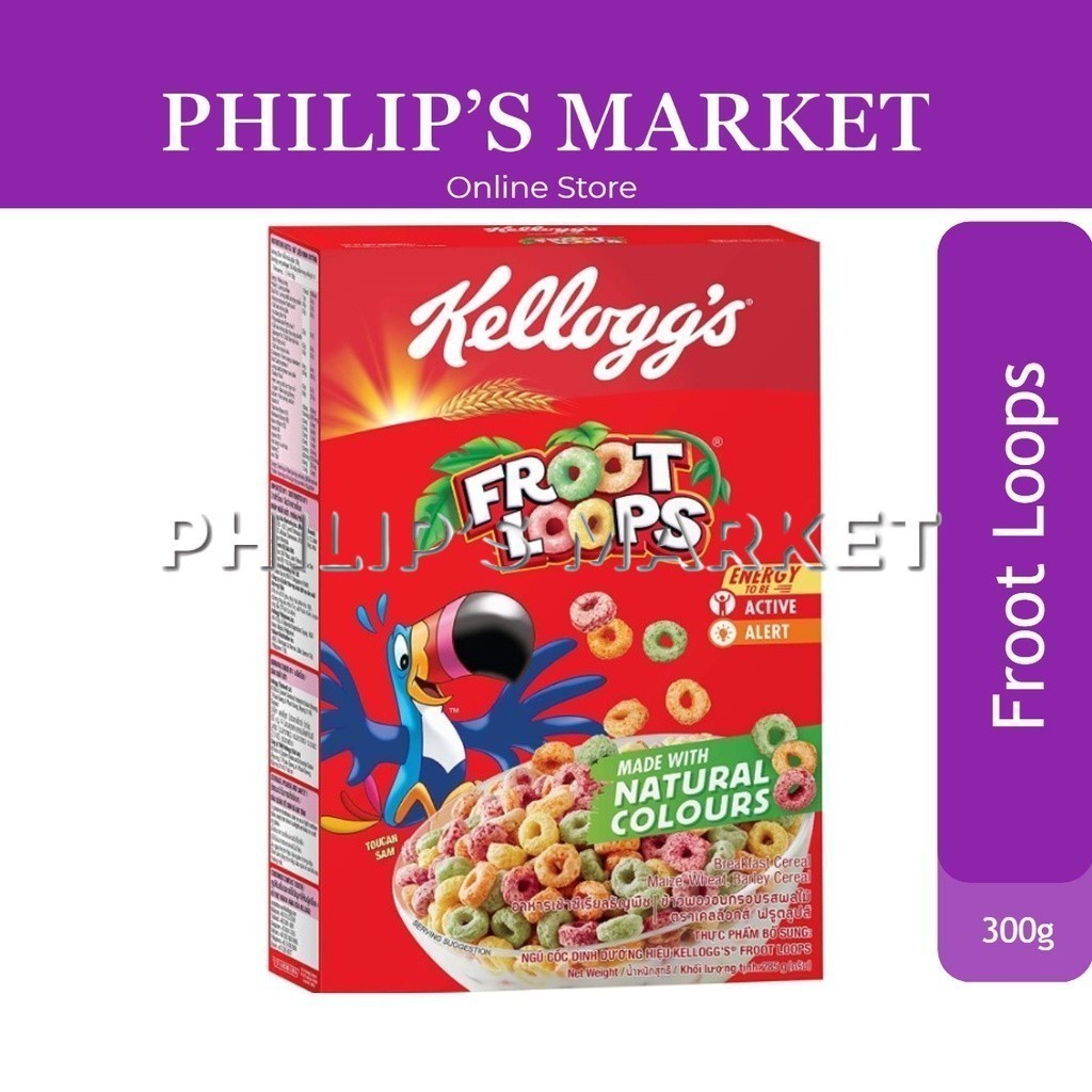 (Expiry 18th May 2025) Kellogg's Froot Loops Breakfast Cereal 285g ...