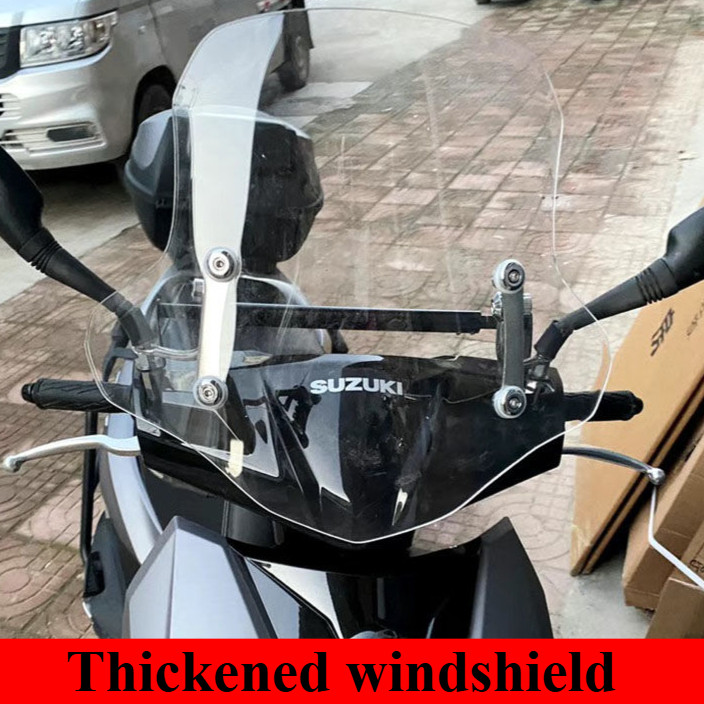 Universal Motorcycle Windshield/Airflow Windscreen/Motorbikes Deflector ...
