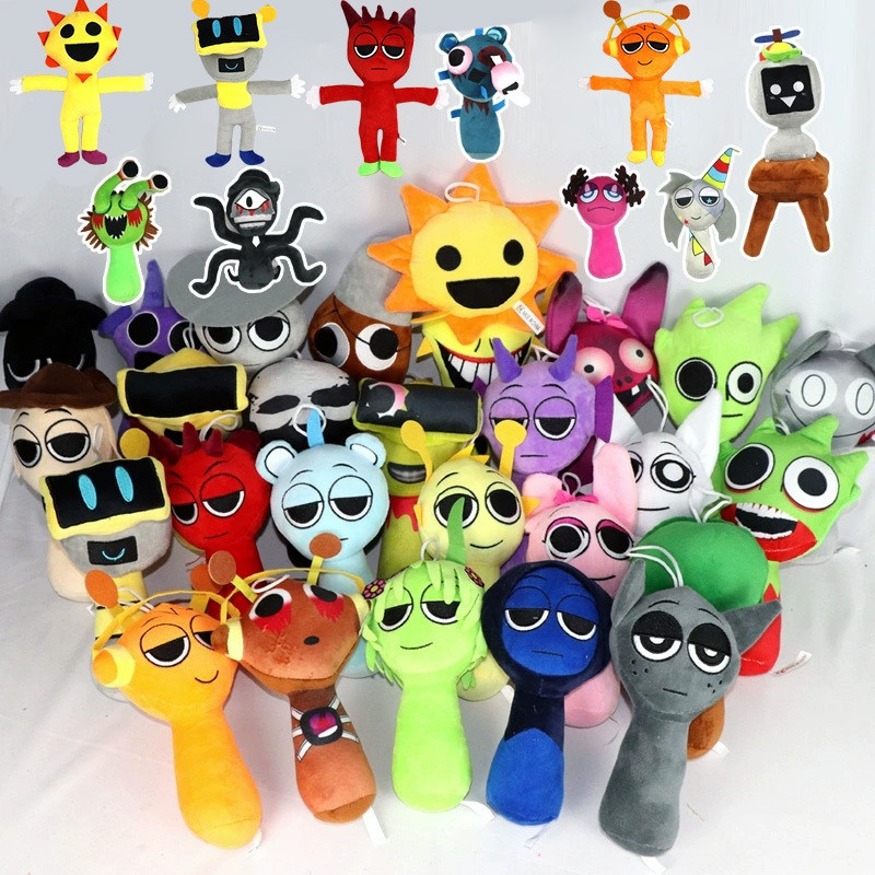 53 Style Humanoid Sprunki Incredibox Soft Sprunki Plush Toys Micro ...