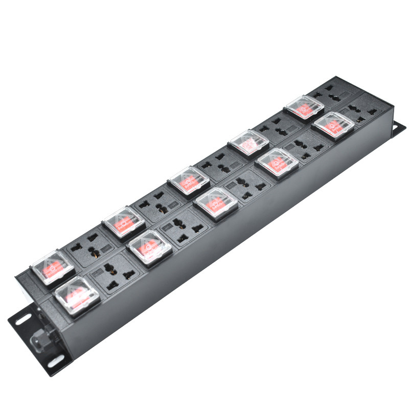 Cabinet Sockets PDU Power Strip Distribution Unit 10 socket，Independent ...