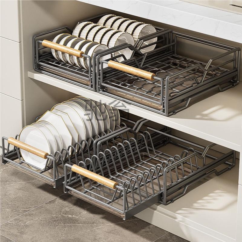 Q-6/s％Stainless Steel Dish Storage Rack Kitchen Cabinet Internal ...