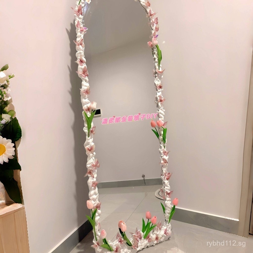 Mirror Edge Decorative Border Clay Tulip diy Modified Edge-Covered ...