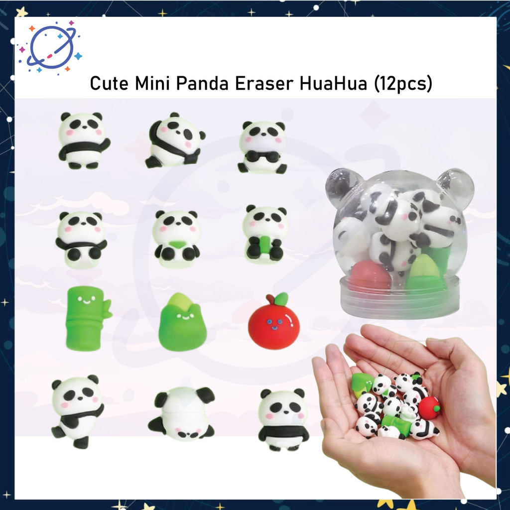 Panda Eraser Cute Cartoon 3D Eraser Pencil Eraser for Students Girls ...