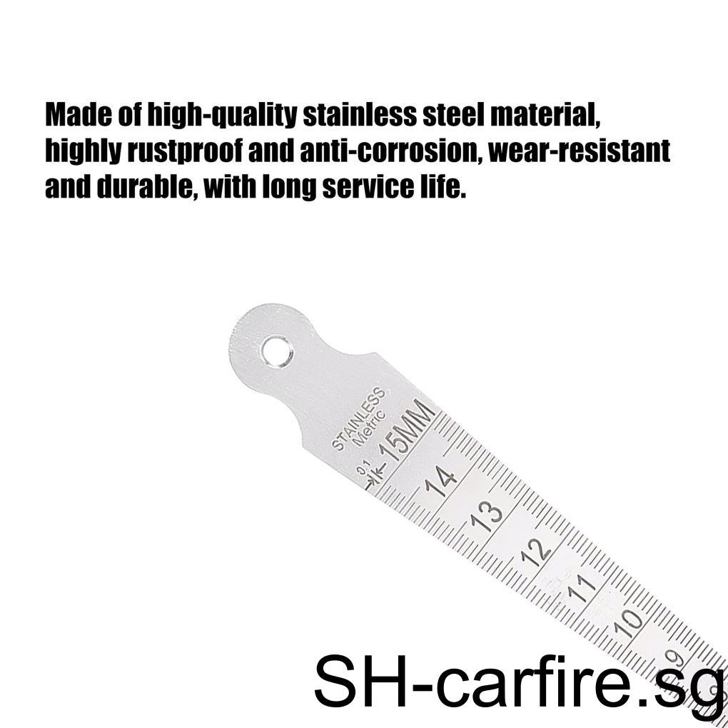 1/2 Taper Welding Gauge Stainless Steel Accurate Metric/Inch Diameter ...