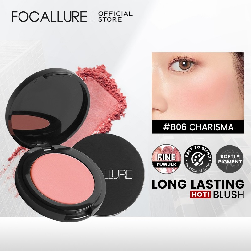 Focallure Natural Makeup Blusher Powder Face Blusher Makeup 4 Colors ...