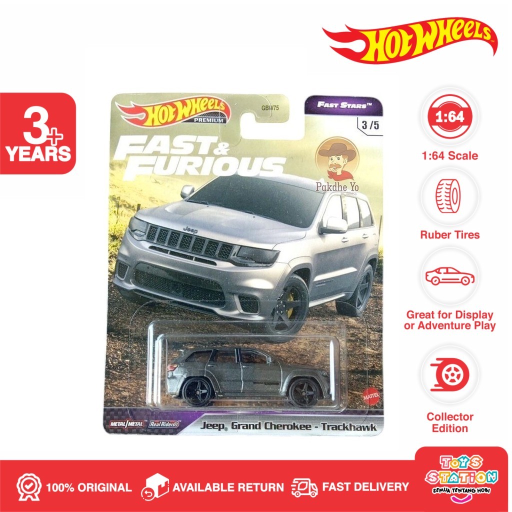 Hot Wheels Premium Fast & Furious Jeep Grand Cherokee Trackhawk ...