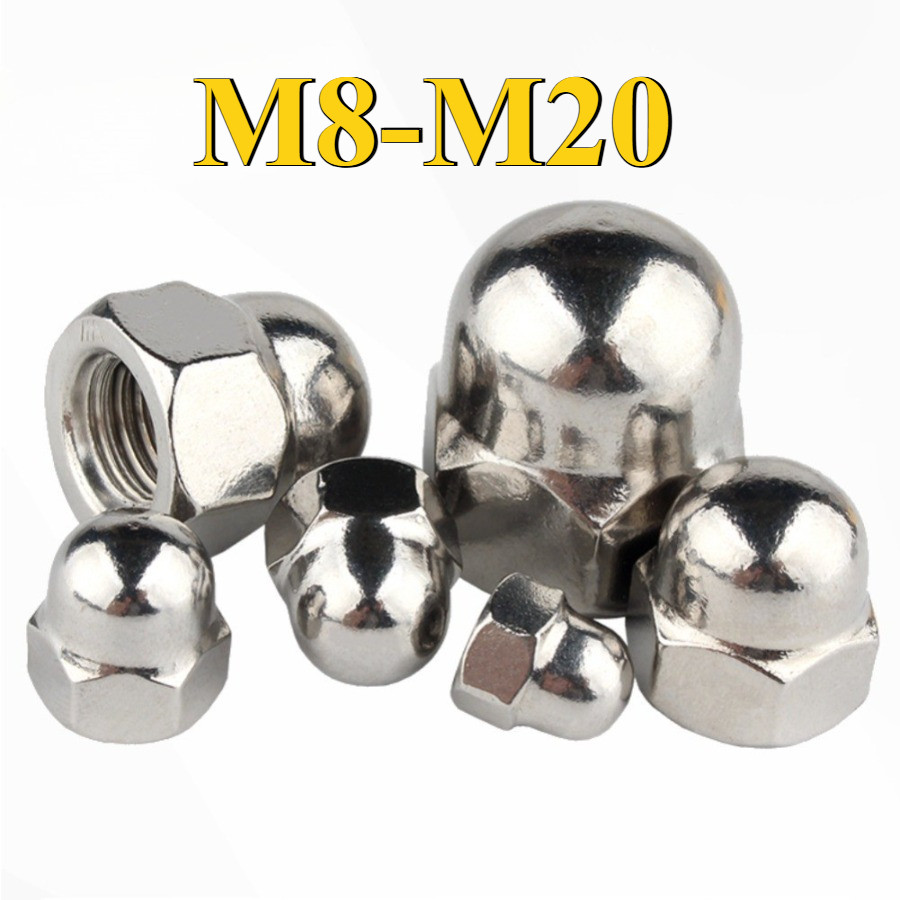 304 Stainless Steel (Fine Thread) Cap Type Nut M8/M10/M12/M14/M16/M20 ...