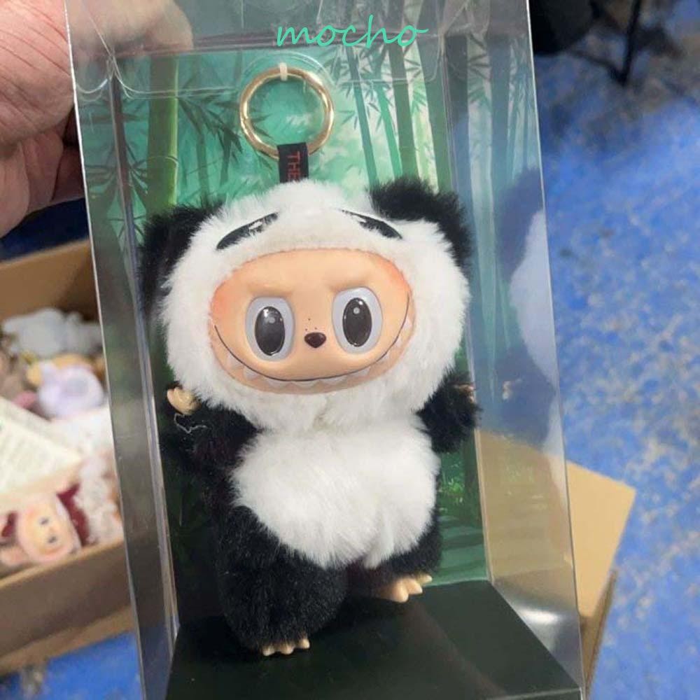 MOCHO Panda Labubu Plush Doll, Cartoon Pop Mart Keychain Collectible ...