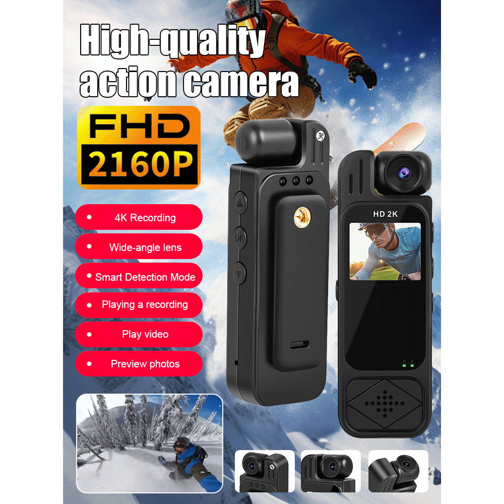 🎥Long Battery🎥Portable Recorder With Screen/【带屏便携式记录仪】Night Vision ...