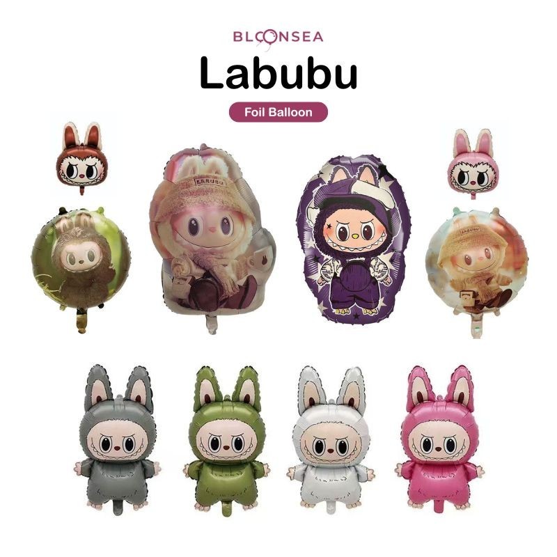 Labubu Balloon Theme Blind Box The Monsters Series Pop Mart Crybaby ...