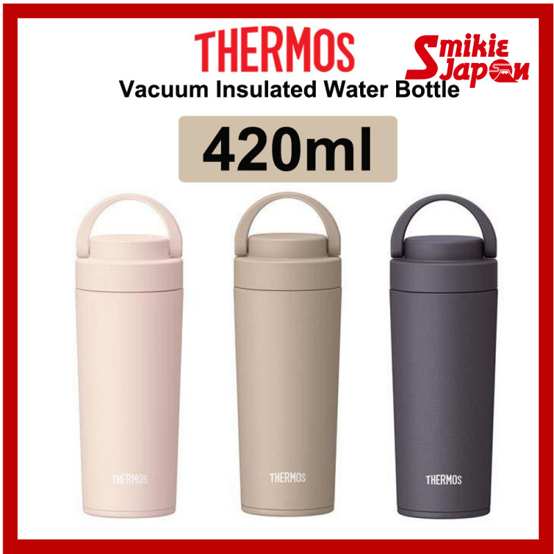 Thermos JOV-420 Vacuum Insulated Mobile Mug Water Bottle with Carry Handle 420ml 【Direct From ...