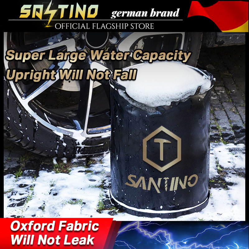 SANTINO 20L Foldable Car Wash Water Bucket Cuci Kereta Tong ...