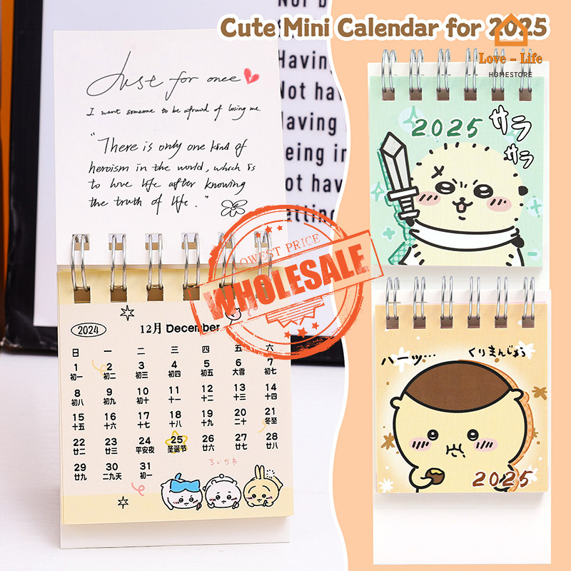 [Best Choice] Kawaii Anime Chiikawa Series Mini Student Desk Calendar ...