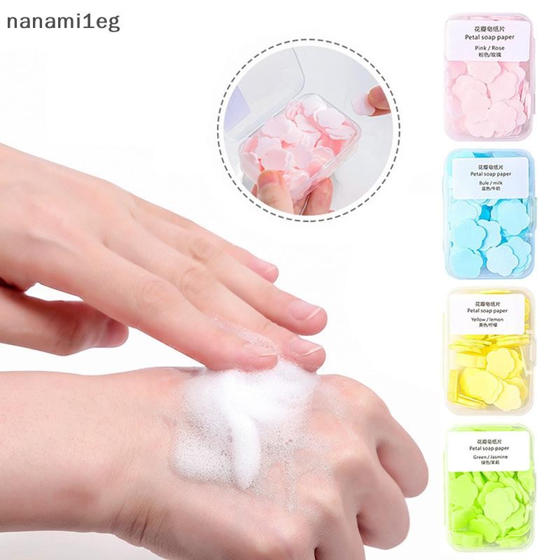 [NAA] 100Pcs/Box Disposable Cute Mini Flower Shape Paper Soap Slice ...