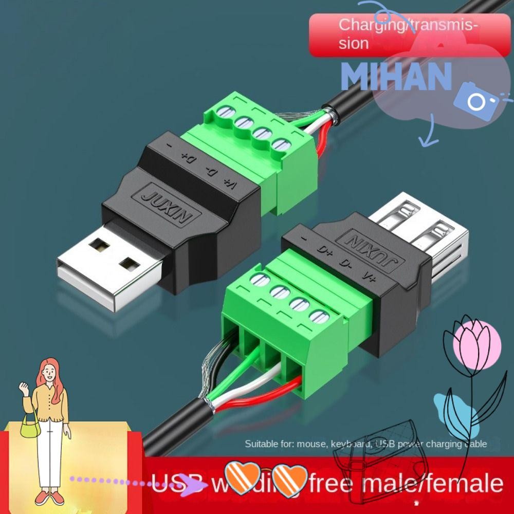MH USB Connector, USB 2.0 Type A USB Turn Terminal, Avoid Welding Plugs ...