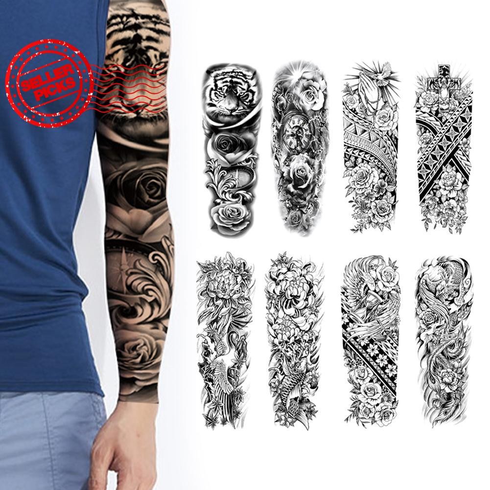 Magic Tattoo Full Arm Tattoo Temporary Tattoo Unisex Tattoo 15 Arm Body ...