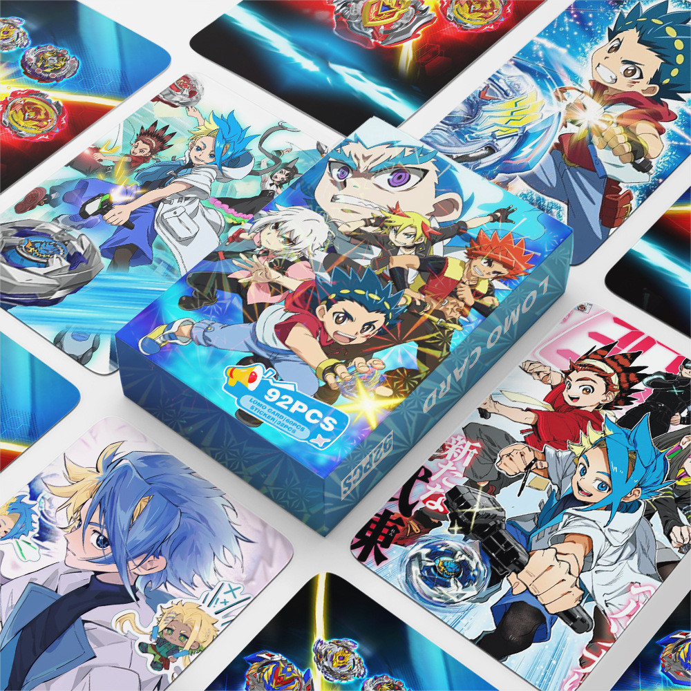 92-96pcs Manhwa Manga Bakuten Shoot Beyblade LABUBU Lomo Cards ...