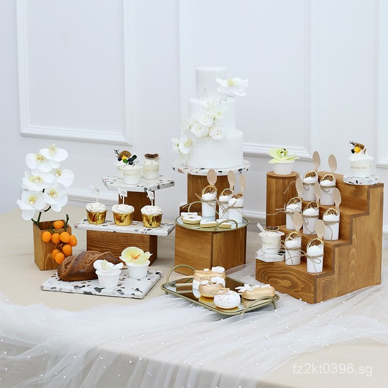 Cake Plate Dessert Table Display Stand Tea Break Cake Stand Props ...