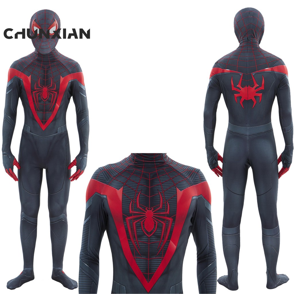 Halloween Adults Kids Miles Morales PS5 Spiderman Peter Parker ...