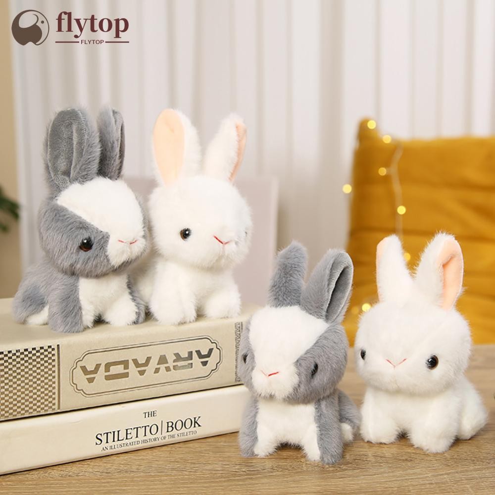 FLYTOP 14cm Stuffed Long Ear Rabbit Soft Plush Toys Sleeping Cute Bunny ...