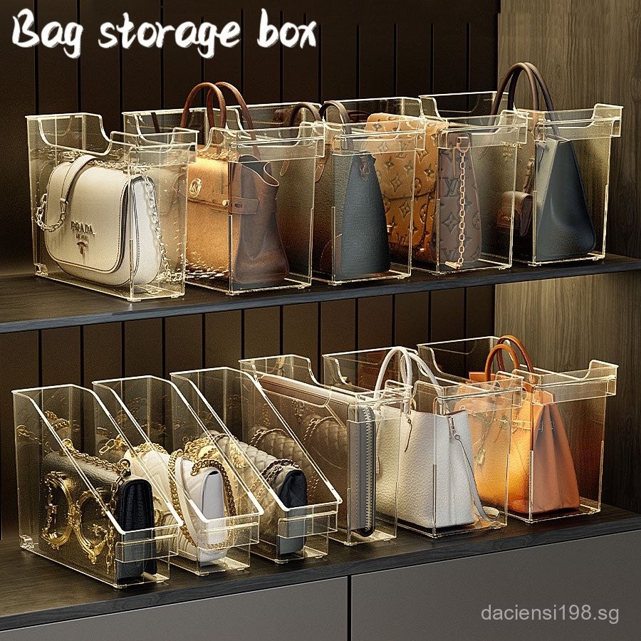 Bag Storage Box Transparent Visual Luxury Goods Anti Extrusion Bag ...