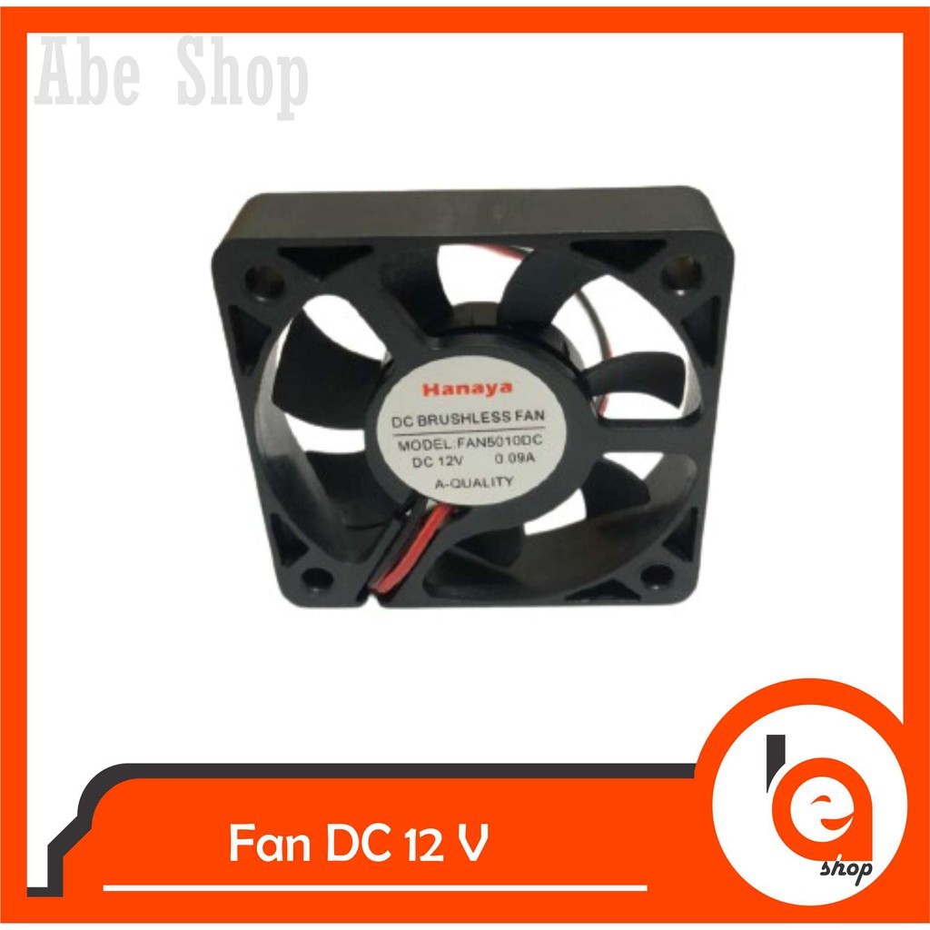 12v Brushless DC Fan Cooling Fan 12 V Cooling Fan 5x5 cm 5cm X 5cm Abe ...
